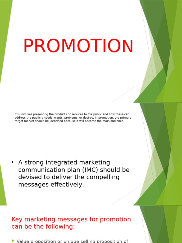Promotions | PDF
