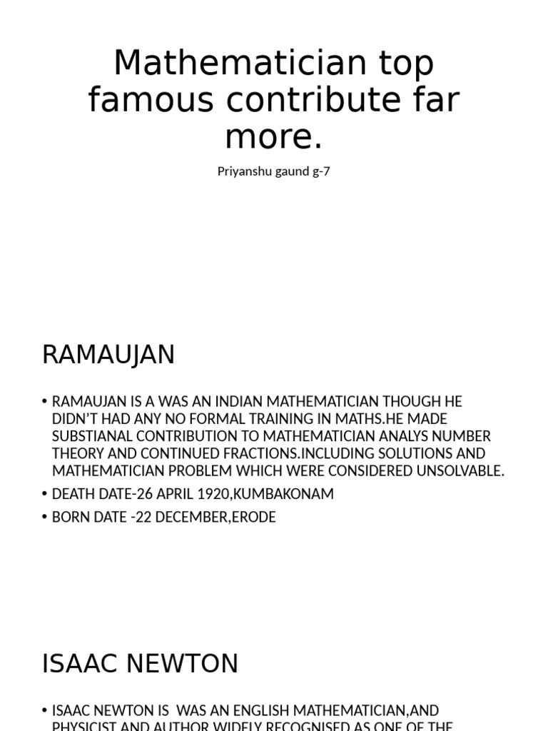 Presentation MATHEMAT | PDF