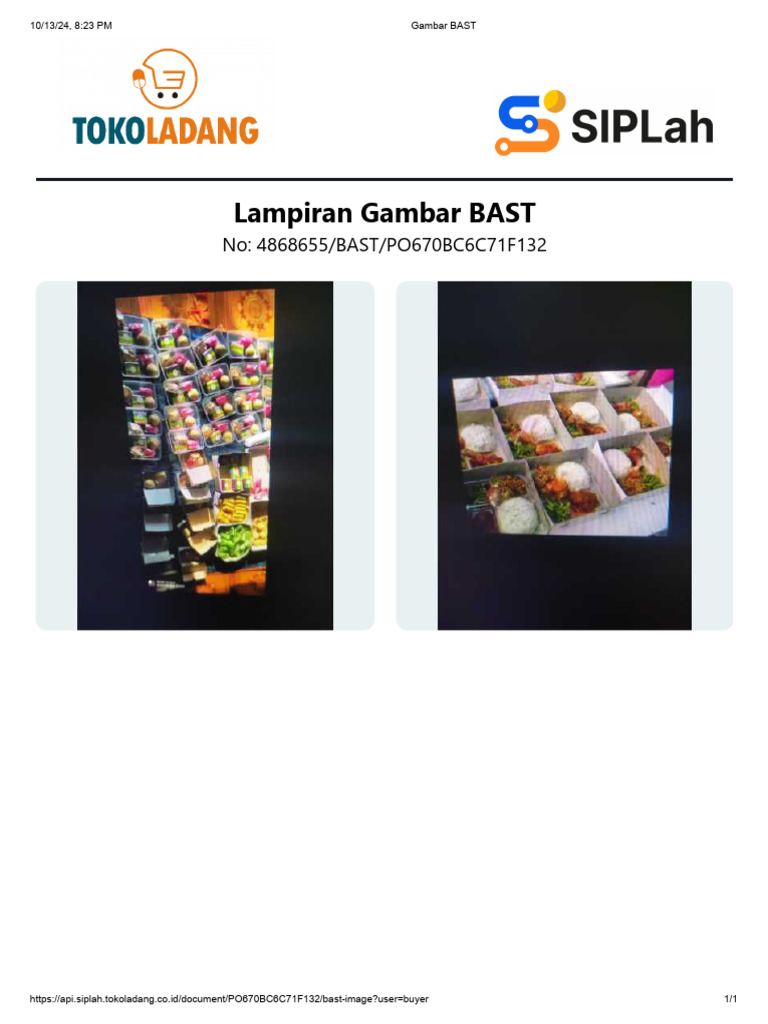 Gambar BAST | PDF