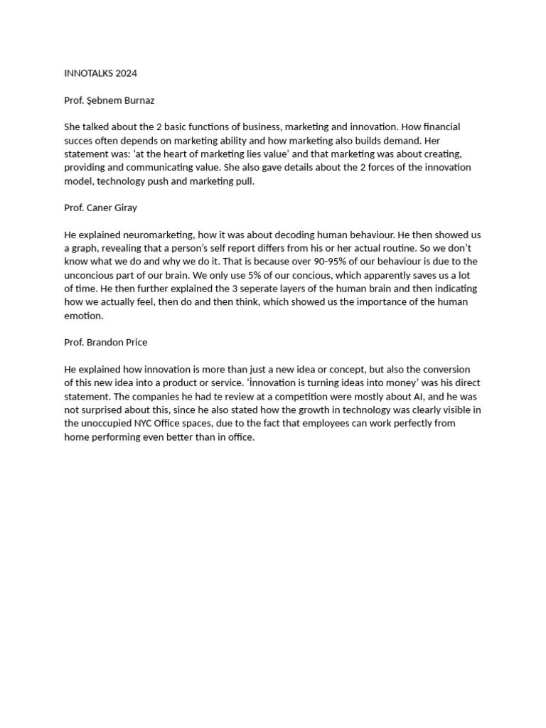 Innotalks 2024 | PDF