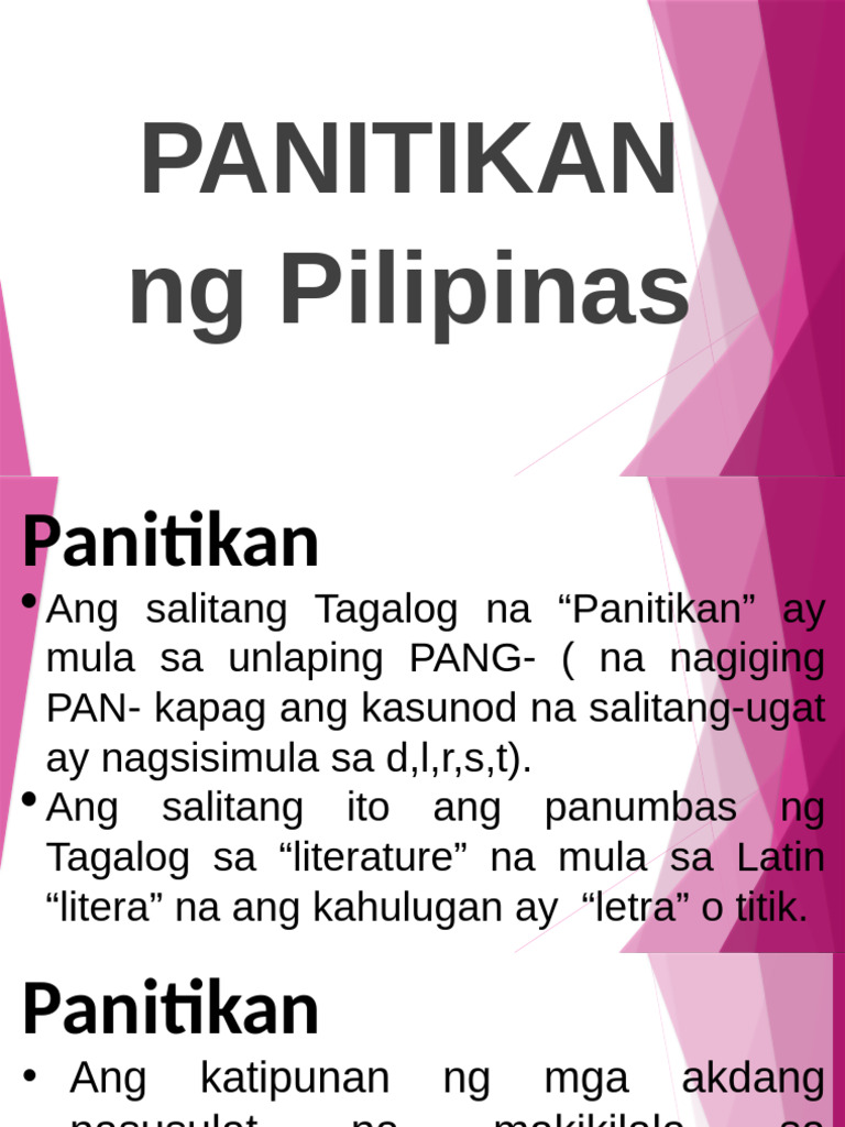 Panitikan NG Pilipinas | PDF