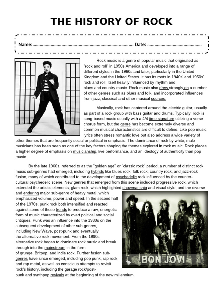 History of Rock | PDF