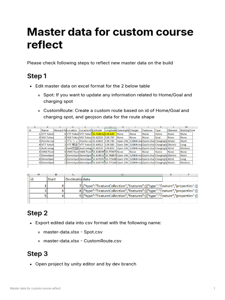 Master Data For Custom Course Reflect | PDF | Computers