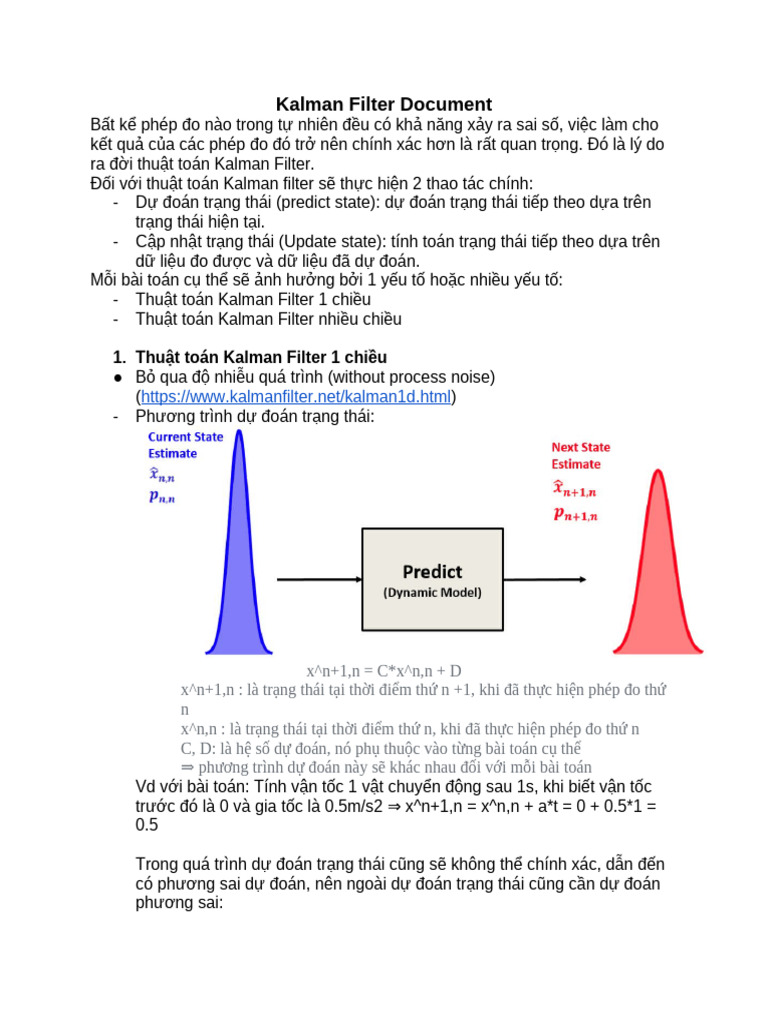 Kalman Filter Document | PDF