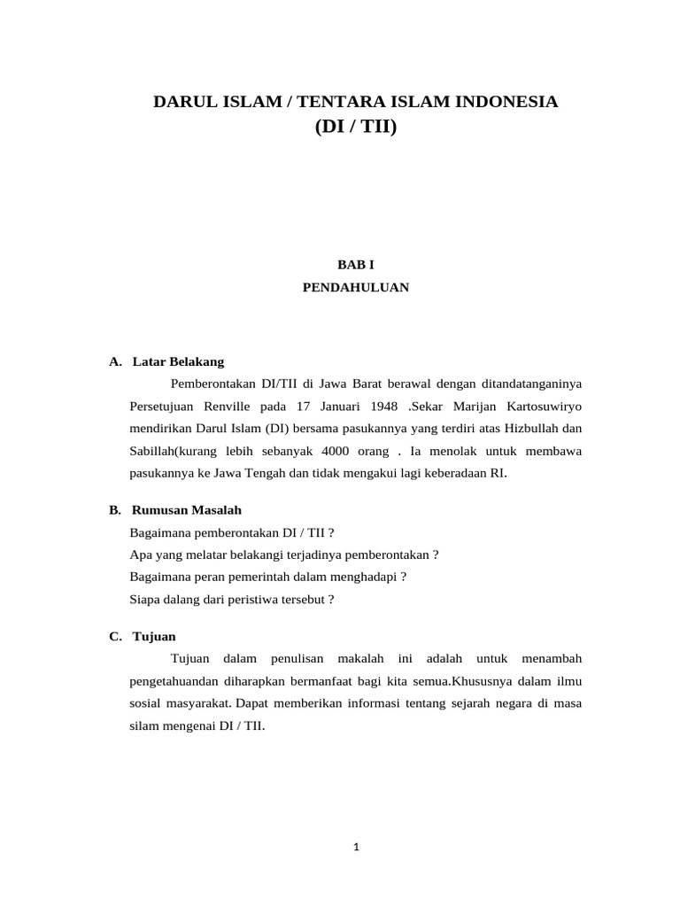 Makalah Di Tii | PDF