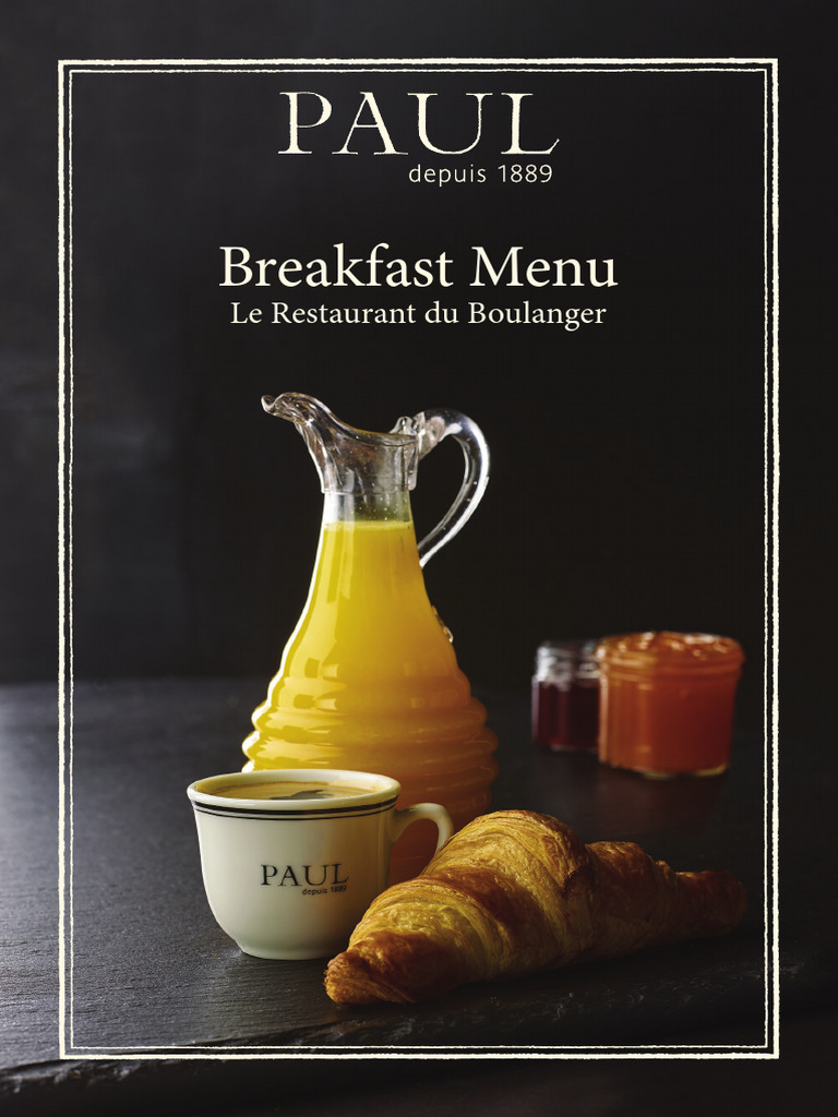 PAUL menu breakfast ENG_DEC_2021 | PDF