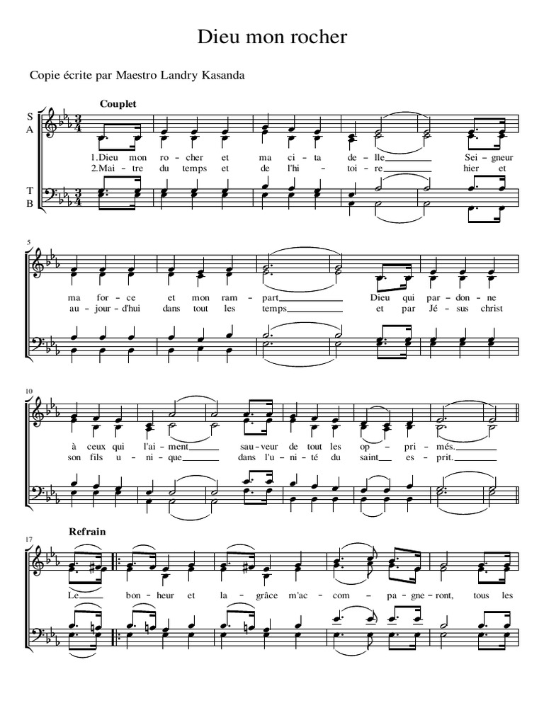 Dieu Mon Rocher.. | PDF