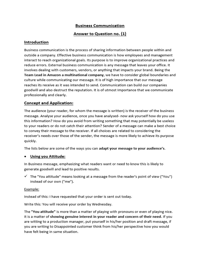 Business Communication Pdf