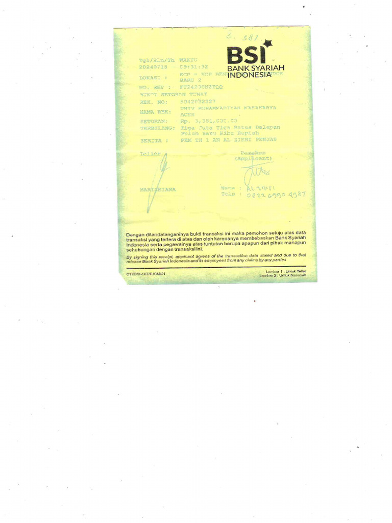 Bukti Transfer | PDF