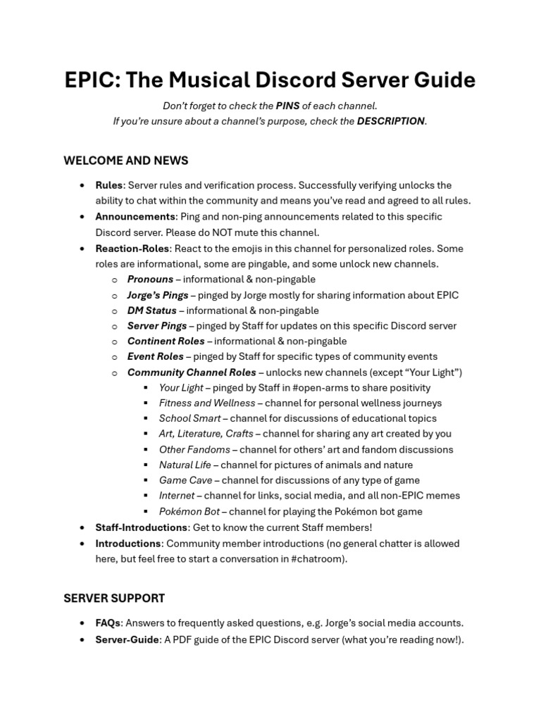 EPIC Server Guide | PDF