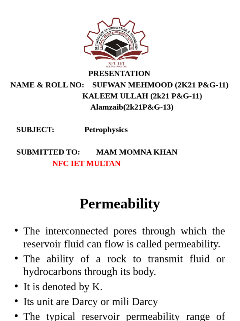 Permeability | PDF