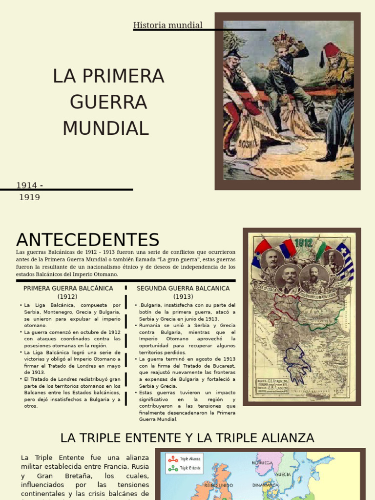 La Primera Guerra Mundial | PDF