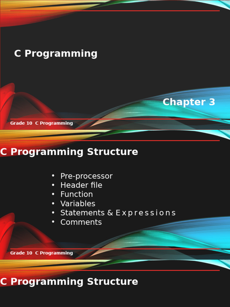 Grade 10 C Programming Grade 10 C Programming | PDF