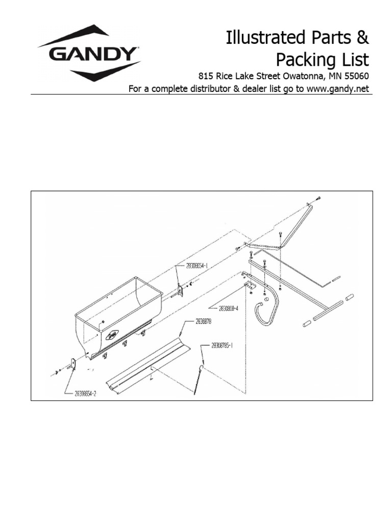 Gandy 28368785 Spread Plate Package For 36 in Spreaders Illustrated ...