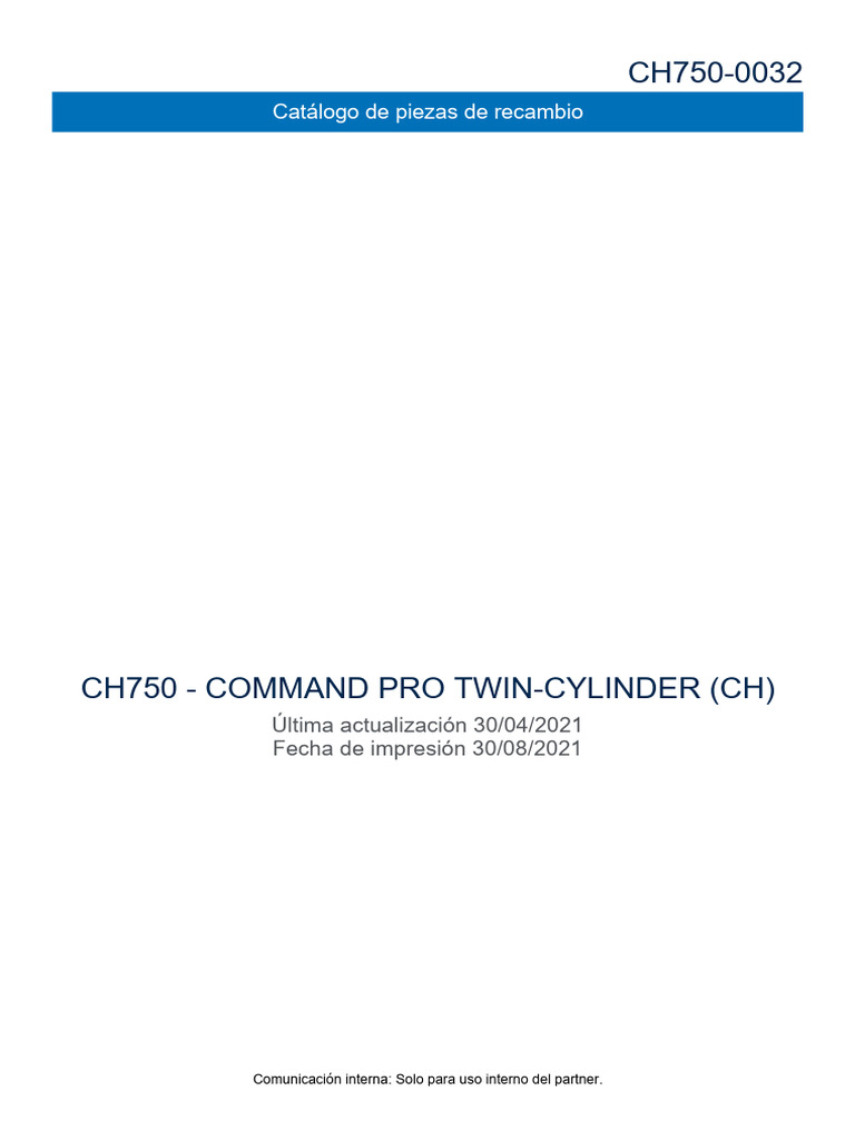 Catalogue CH750-0032 30 08 2021 | PDF