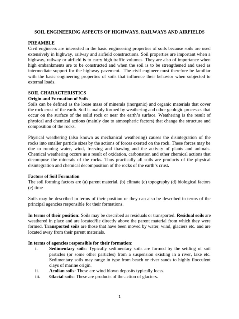 Soil Characteristics | PDF