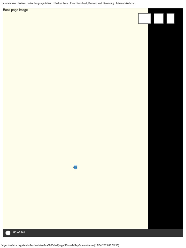 Le Calendrier Chretien Notre Temps Quotidien Chelini, Jean Free ...