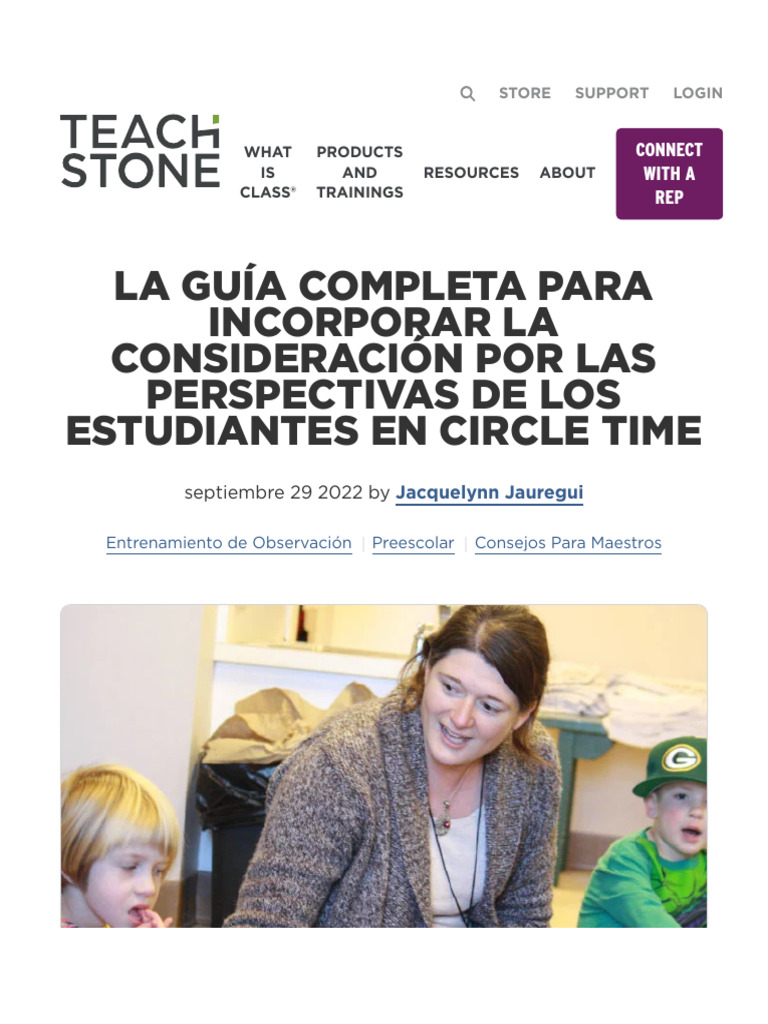 6) Teachstone. La Guía Completa para Incorporar La Consideración Por Las Perspectivas de Los ...