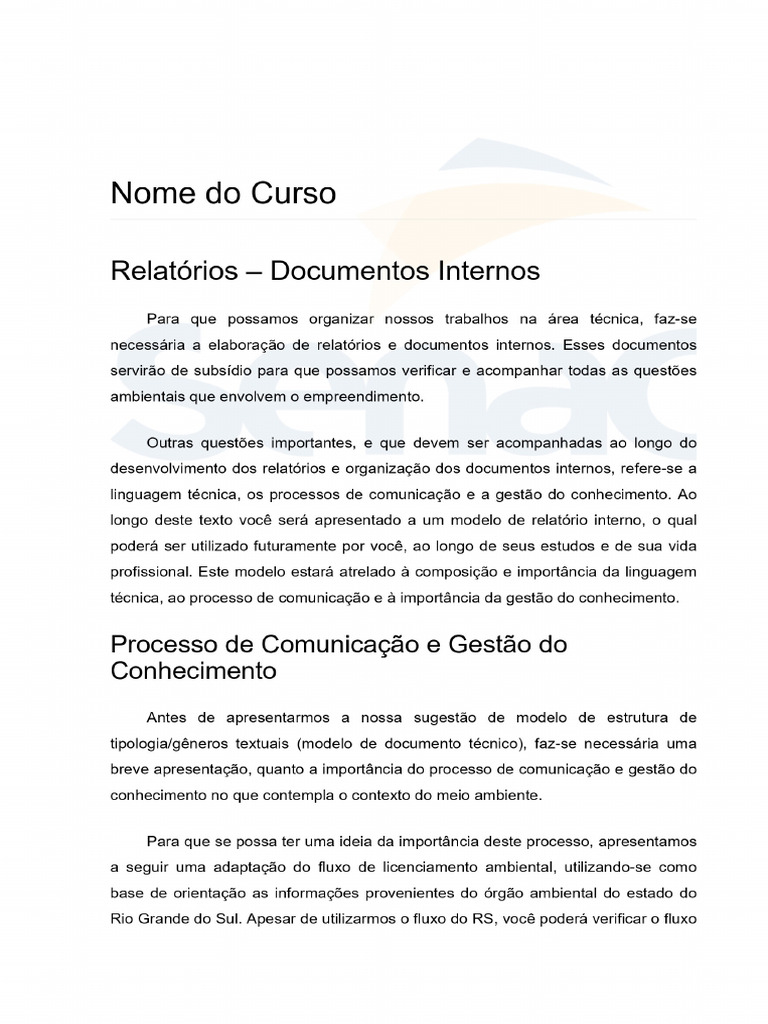 3-Relatórios – Documentos Internos-1 | PDF