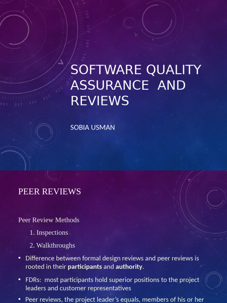 SQA and Reviews 2 | PDF