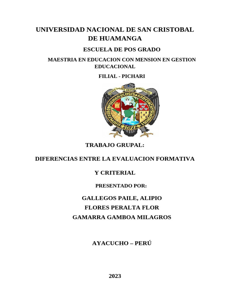 Evaluacion Formativa y Criterial | PDF | Evaluación | Modificación de ...