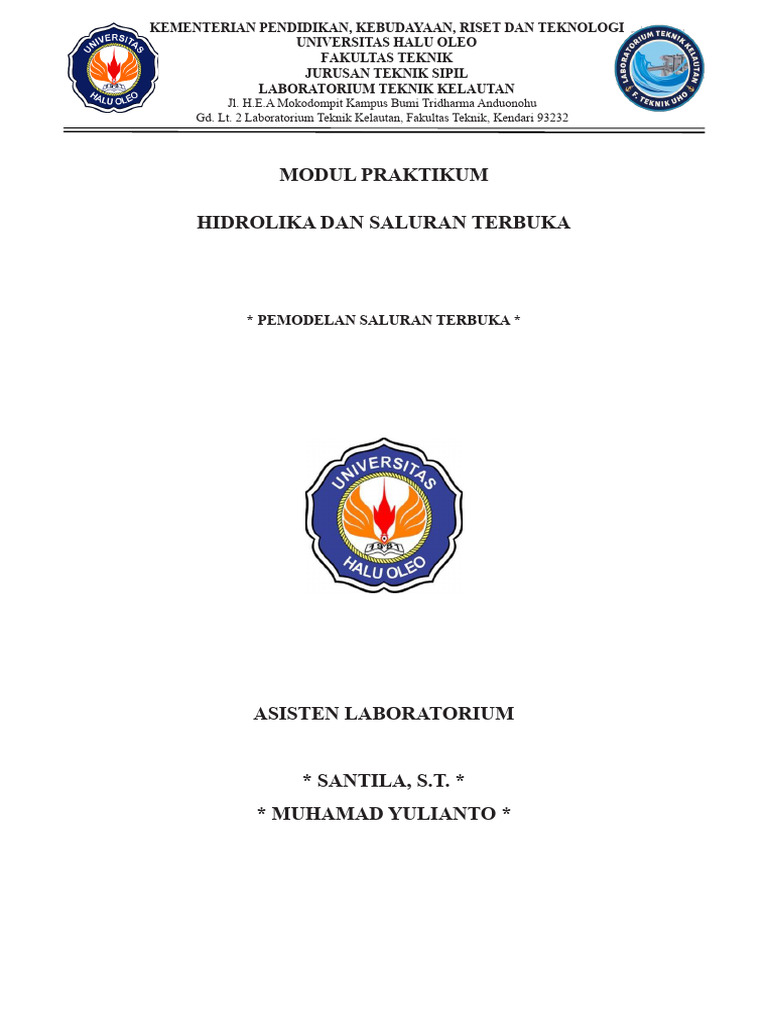 Modul Percobaan Pemodelan Saluran Terbuka | PDF