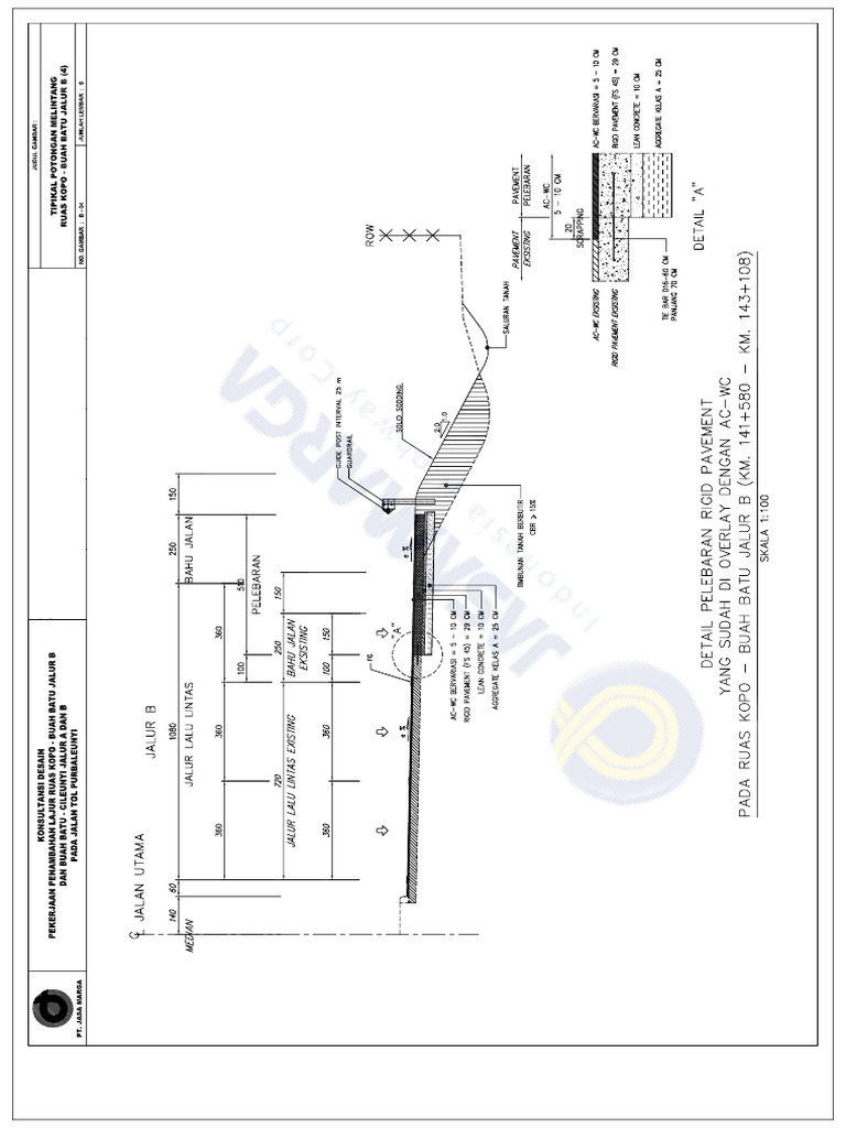 B-04 Tipikal Potongan Melintang Jalan 5 | PDF