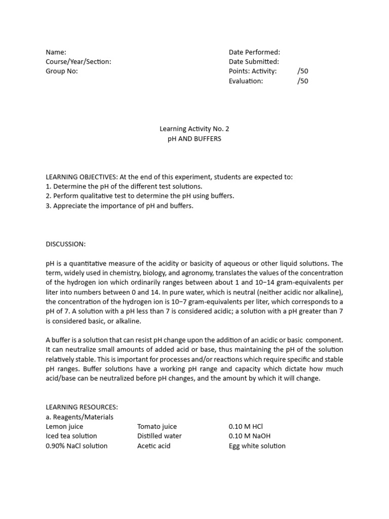 Learning Activity no 2 | PDF