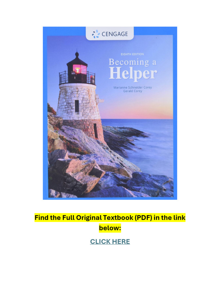Becoming A Helper 8th Edition Textbook | PDF | Counseling Psychology ...