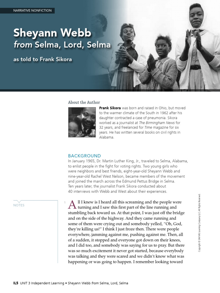 Sheyann Webb PDF | PDF