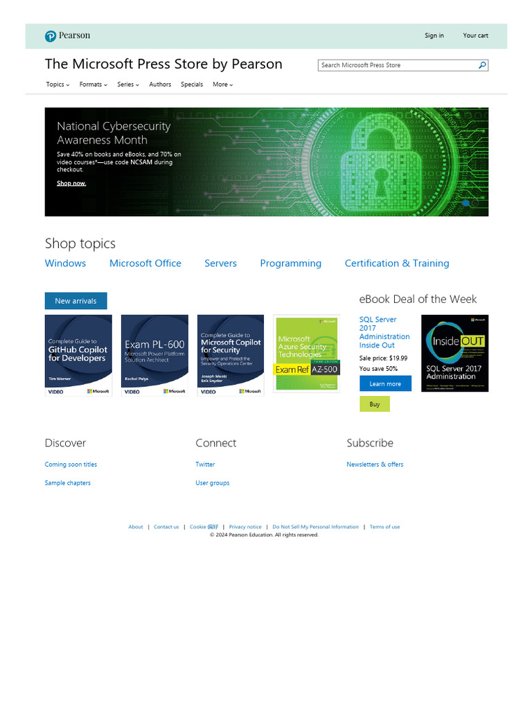 Microsoft Press Store - Books, Ebooks, Online Resources | PDF