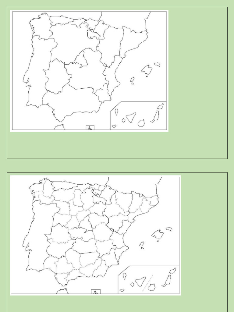 Blank Political Map of Spain | PDF