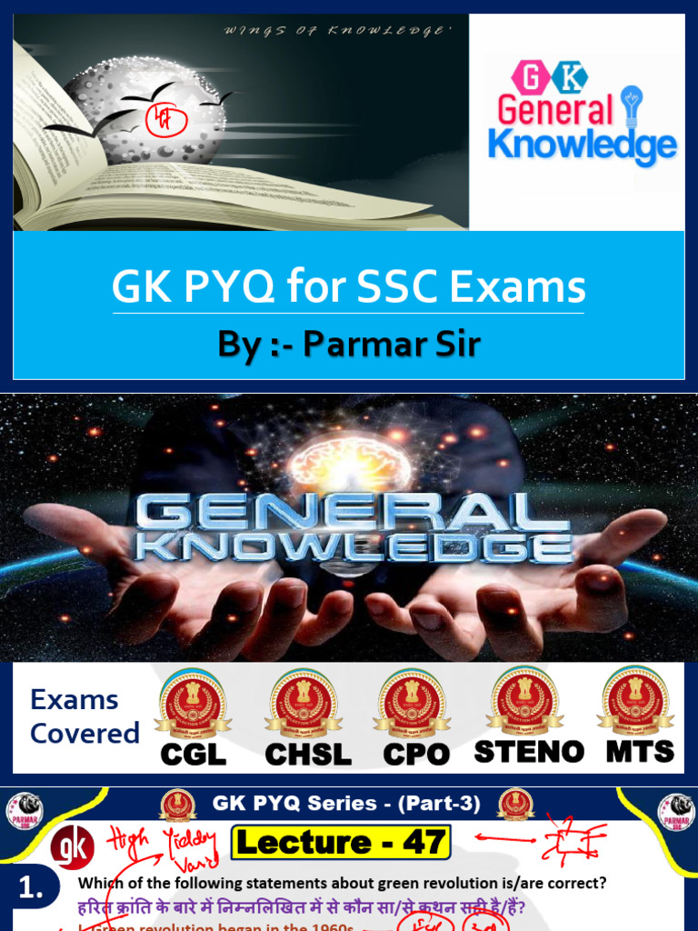 Lecture - 47 Pyq (Part - 3) | PDF