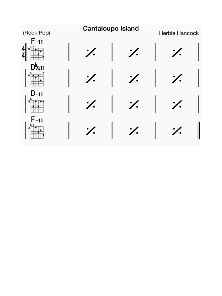 cantaloupe-island_guitar chord | PDF