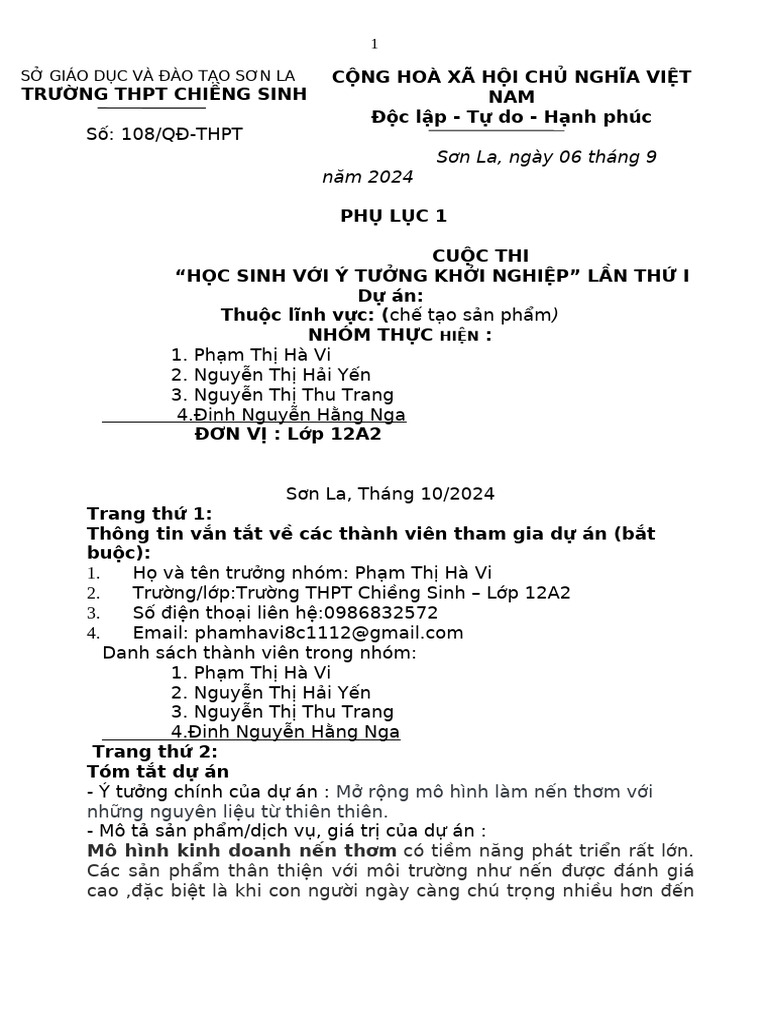 Thể Lệ Thi Ý Tưởng Khởi Nghiệp2 | PDF