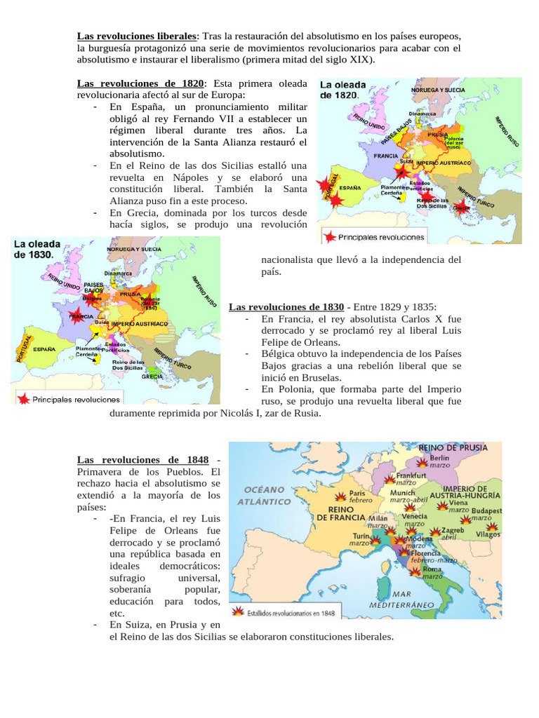 Las Revoluciones Liberales | PDF