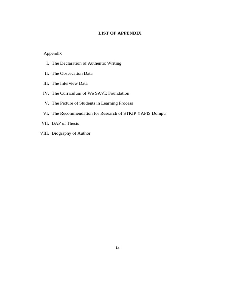 11 List of Appendixlampiran.dox | PDF