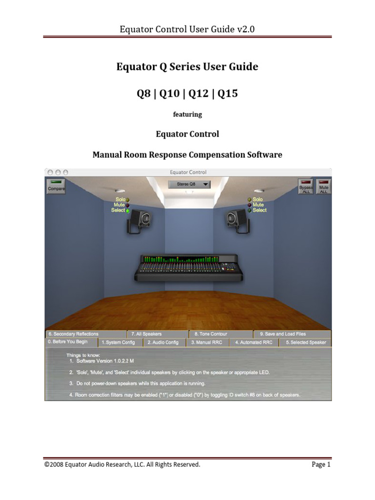 Equator Q Series User Guide Q8 - Q10 - Q12 - Q15 | PDF