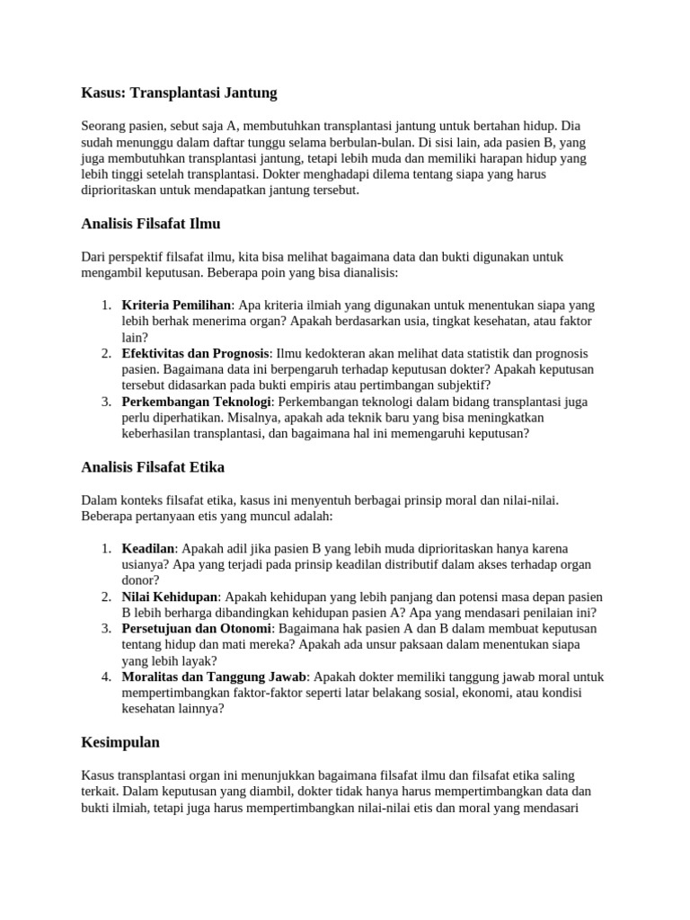 Transplantasi Organ (1) | PDF