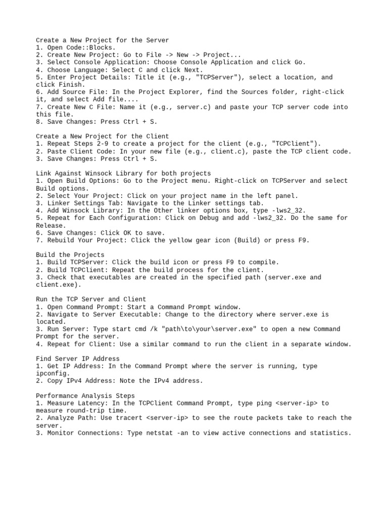 TCP Client Server | PDF | Computers