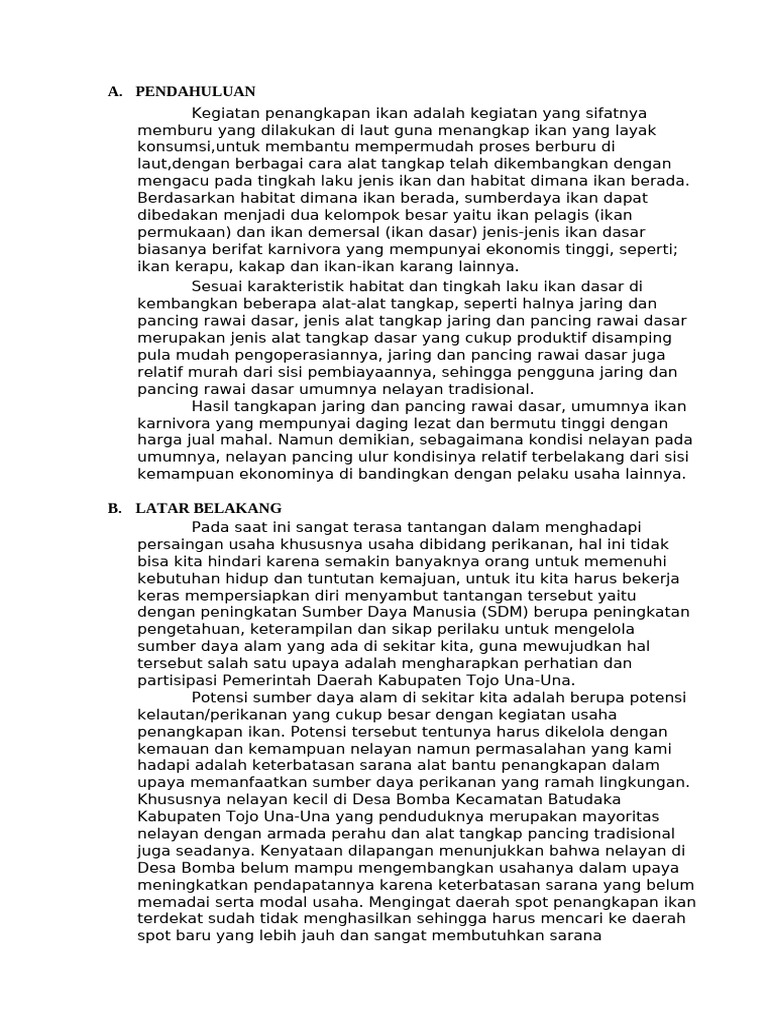 Dorabot - Io - 1728829577 - 482450742 PROPOSAL MESIN TEMPEL NELAYAN | PDF