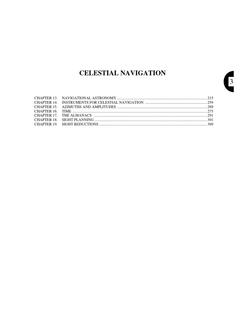 Part 3 - Celestial Navigation | PDF
