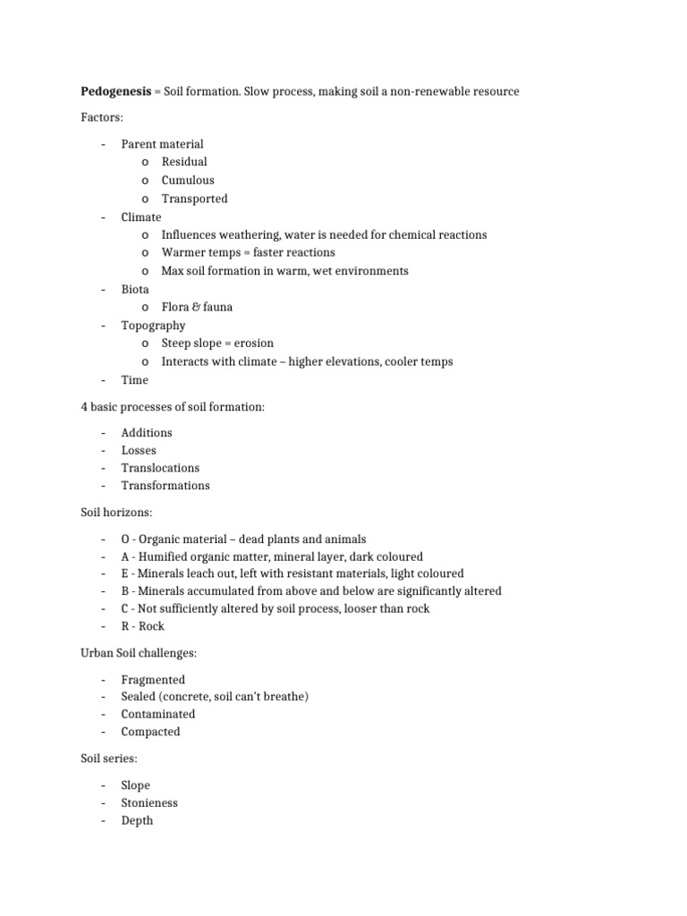 Soil Science - Notes | PDF