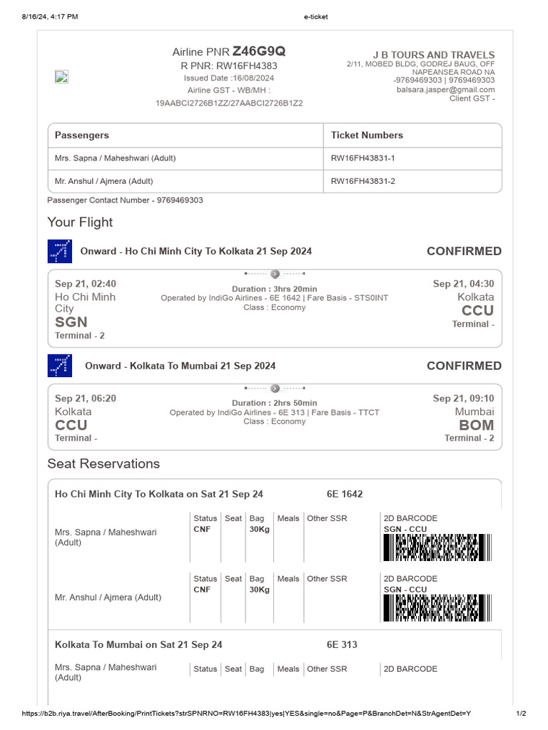 Sapna & Anshul SGN - CCU | PDF