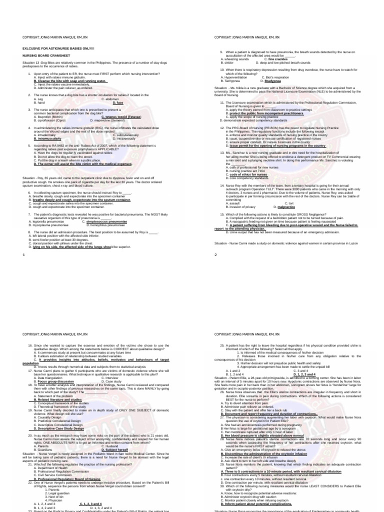 800 Pnle Review Questions and Answers | PDF