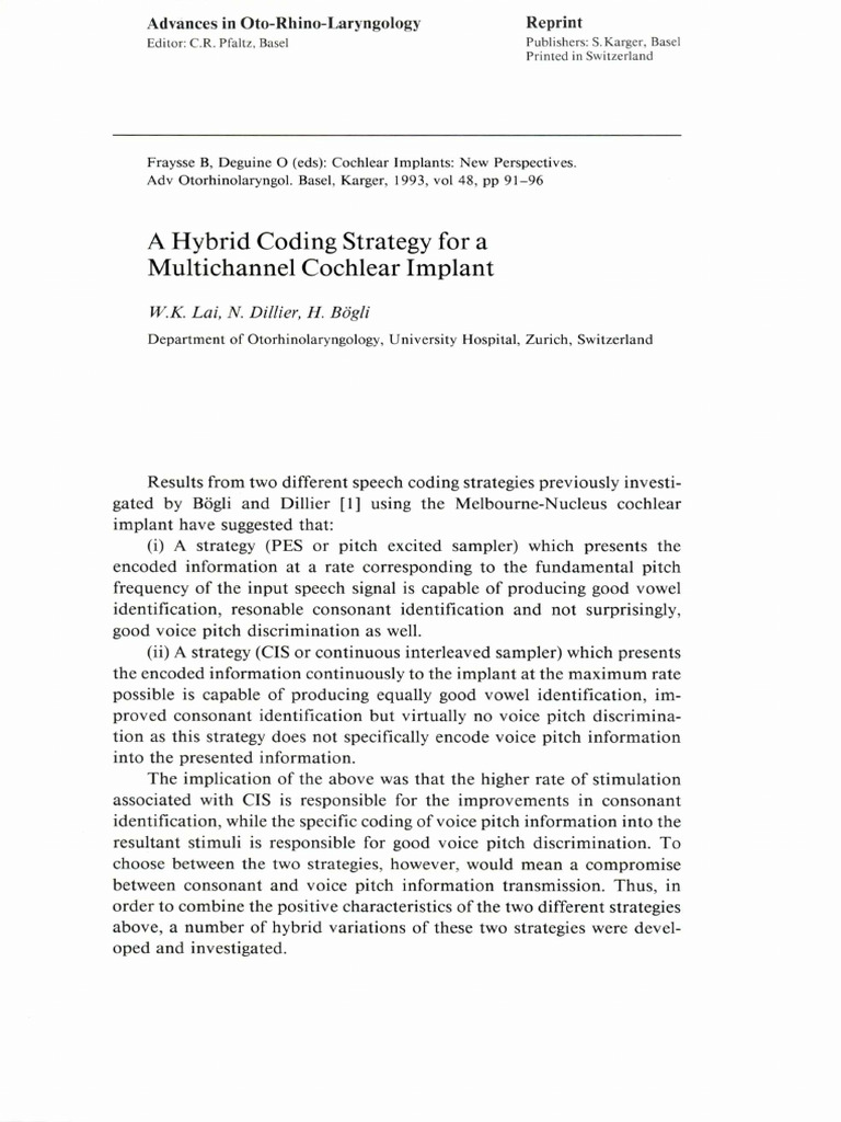 A Hybrid Coding Strategy For A Multichan | PDF