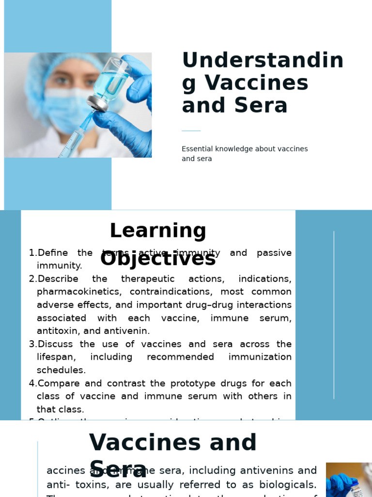 Understanding Vaccines and Sera in Depth | PDF