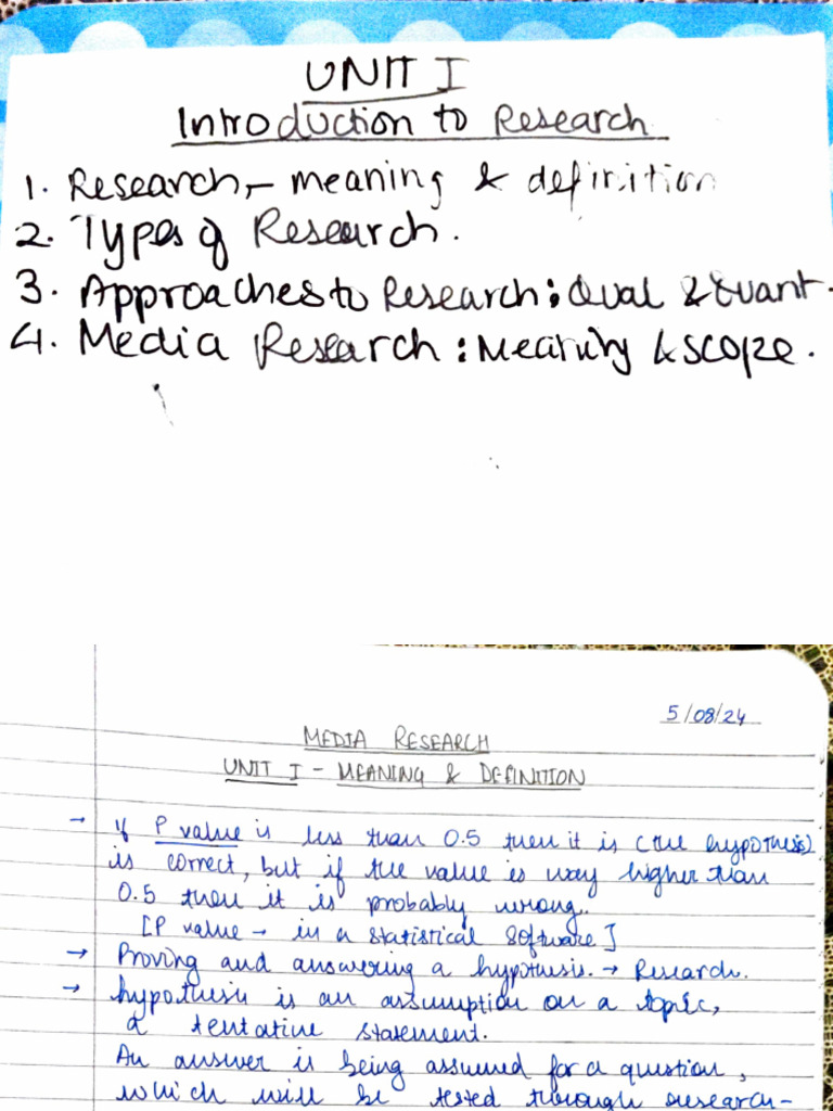 UNIT 1 - Research | PDF