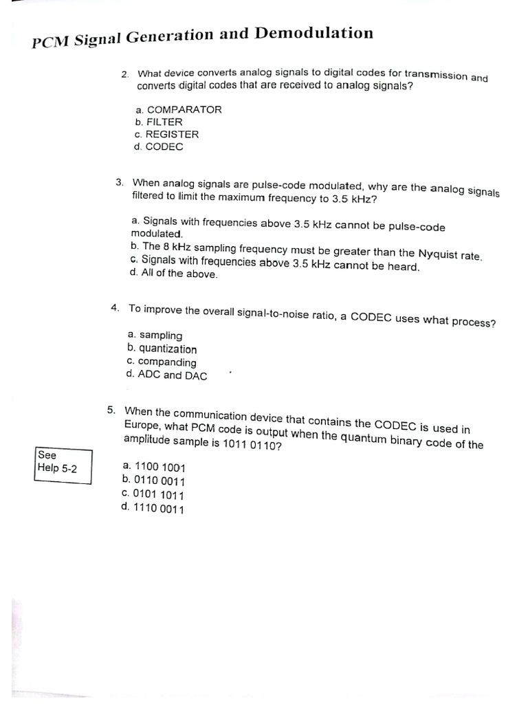 Comms - Experiment 5 | PDF