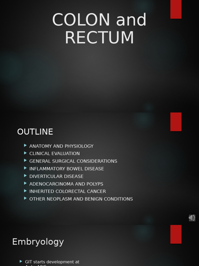Colorectal Lecture | PDF